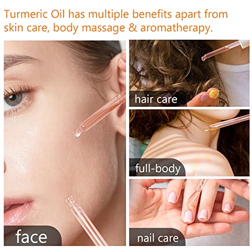 Turmeric Serum for Dark Spots Remover, Turmeric Dark Spot Corrector Serum for Face & Body, Anti Aging Facial Serum for Women and Men, Skin Care Moisturizing Repair Serum, Improve Skin Tone (1Fl Oz)