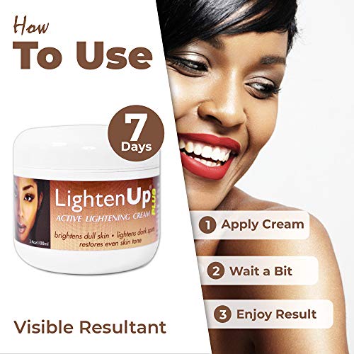 LightenUp Plus Active Skin Brightening Cream - 3.4 Fl oz / 100 ml - Hyperpigmentation Cream, Dark Spots Creams For Face and Body