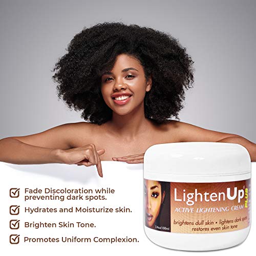 LightenUp Plus Active Skin Brightening Cream - 3.4 Fl oz / 100 ml - Hyperpigmentation Cream, Dark Spots Creams For Face and Body