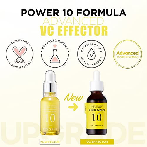 It'S SKIN Power 10 Formula VC Effector Ampoule Serum 1.01 fl oz – Vitamin C Dark Spot Corrector – Anti Aging for Uneven Skin Texture – Evens Tone, Fade Age Spots, Pigmentation – For Sensitive Skin