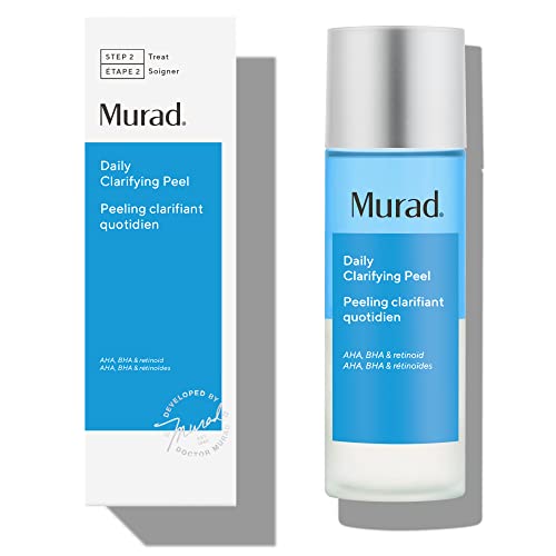 Murad Daily Clarifying Peel – Exfoliating Peel Solution – Resurfacing Retinoid / AHA / BHA Liquid - Skin-Smoothing Retinoid, Salicylic Acid & Glycolic Acid Peel for Face, 3.2 Fl Oz