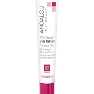 Andalou Naturals 1000 Roses Eye Revive Contour Gel, pomegranate,rose, 0.6 Fl Oz