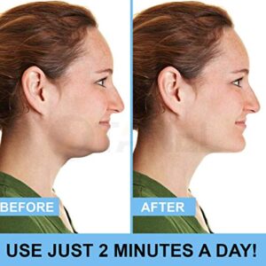 Qaxlry Neckline Portable Neck Slimmer and Jaw Exercise - Double Chin Reducer, Chin Exerciser and Neck Toner Device for Men and Women