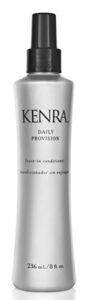 kenra daily provision leave-in conditioner | hydrates, detangles, & adds shine | tames frizz & flyaways | thermal protection | helps risist humidity | all hair types | 8 fl. oz