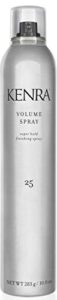 kenra volume spray 25 50% | super hold finishing & styling hairspray | flake-free & fast-drying | wind & humidity resistance | all hair types | 10 oz