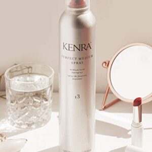 Kenra Perfect Medium Spray 13 80% | Provides Styling Control Without Stiffness | Medium Hold | Fast-Drying Formulation | High Shine Finish | All Hair Types | 10 oz