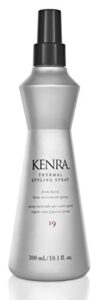 kenra thermal styling spray 19 | heat protection spray | firm hold heat-activated spray | tames frizz, flyaways & adds shine | all hair types | 10 fl. oz