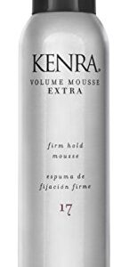 Kenra Volume Mousse Extra 17 | Firm Hold Mousse | Alcohol Free | Non-drying, Non-flaking Lightweight Formula | Tames Frizz & Conditions |Thermal Protection up to 450F| All Hair Types | 8 oz