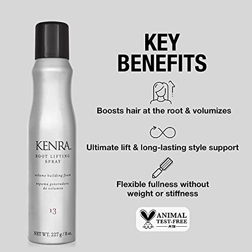 Kenra Root Lifting Spray 13 | Volumizing Foam | Medium Hold | Ultimate Lift & Lasting Style | Boosts Hair At The Root | Provides Flexible Fullness Without Weight or Stiffness |All Hair Types | 8 oz