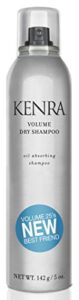 kenra volume dry shampoo | oil absorbing shampoo | translucent, volume-enhancing spray | instantly refreshes hair at the root | absorbs oils & impurities | all hair types | 5 oz