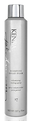 Kenra Platinum Boosting Spray-Foam 17 | Volumizing Styling Spray | Touchable, Brushable Hold | All-Day Lift & Style Support | Lightweight Volumizer | All Hair Types | 8 oz