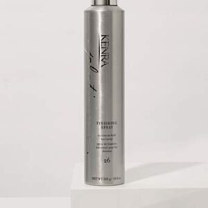 Kenra Platinum Finishing Spray 26 50% | Maximum Hold Hairspray | Fast-drying, Non-Flaking, Non-Drying | Humidity-Resistant |All-Day Style Retention |High-Shine Finish |All Hair Types | 10 oz