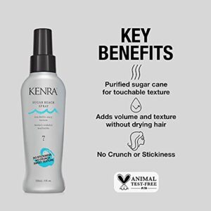 Kenra Sugar Beach Spray 7 | Texturizing Spray | Adds Volume & Texture Without Drying Hair | No Crunch Or Stickiness | All Hair Types | 4 fl. oz