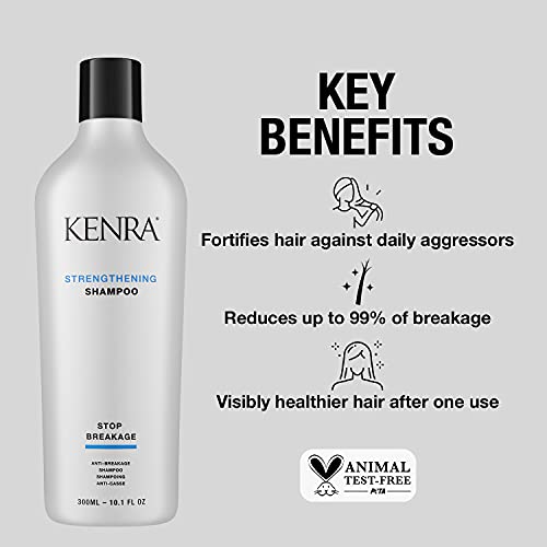 Kenra Strengthening Shampoo | Stop Breakage | Reduces Up To 99% Of Breakage & Provides Hair Breakage Repair | Fortifies Hair Against Daily Aggressors | All Hair Types | 10.1 fl. Oz