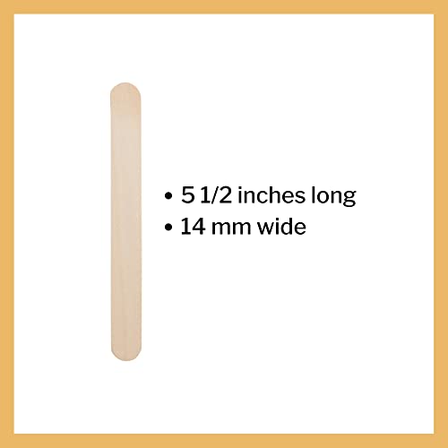 McKesson Tongue Depressor, Non-Sterile, Wooden, Junior, 5 1/2 in, 5000 Count