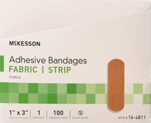 mckesson performance bandage adhesive fabric strip, 100 count (pack of 2)