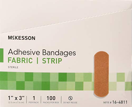 McKesson Performance Bandage Adhesive Fabric Strip, 100 Count (Pack of 2)