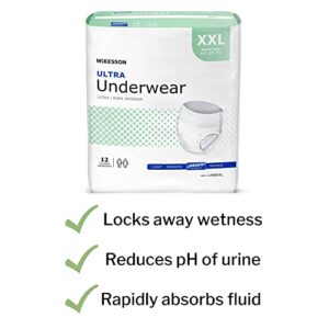 McKesson Ultra Underwear, Incontinence, Heavy Absorbency, 2XL, 48 Count