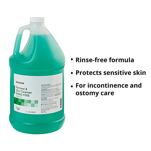 McKesson Perineal Skin Cleanser, Rinse-Free, Herbal Scent, 1 gal, 1 Count