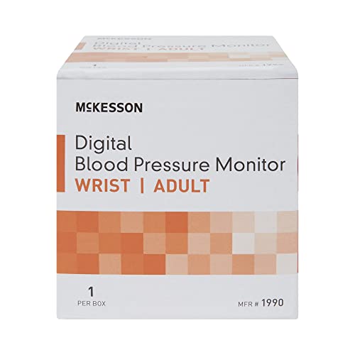 McKesson Digital Blood Pressure Monitor, Wrist Cuff, One Size Fits Most, 1 Count