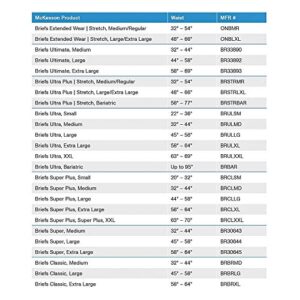 McKesson Ultra Briefs, Incontinence, Heavy Absorbency, Large, 18 Count, 4 Packs, 72 Total