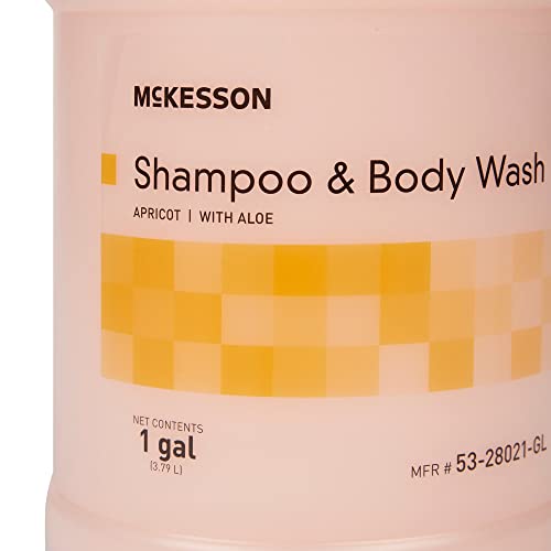 McKesson Shampoo and Body Wash with Aloe, Apricot Scent, 1 gal, 1 Count