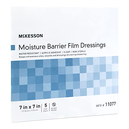 McKesson Wound Protector Clear 7 x 7" 11077, 5 Ct