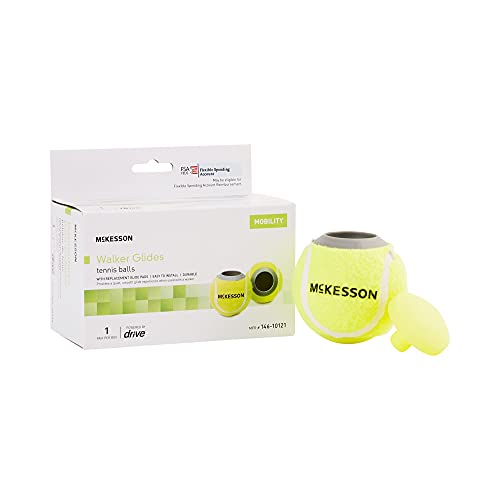 McKesson Walker Glides, Tennis Balls, Replacement Glide Pads, 1 Pair