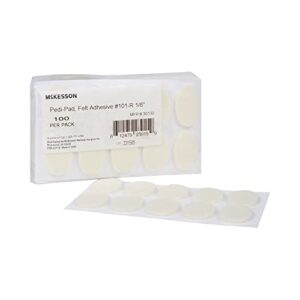 mckesson corn pads – felt, adhesive, white – size 101-regular, 1/8 in, 100 count