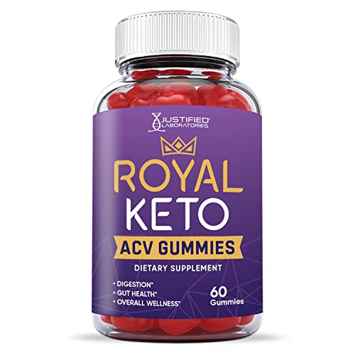 Justified Laboratories Royal Keto ACV Gummies 1000MG with Pomegranate Juice Beet Root B12 60 Gummys