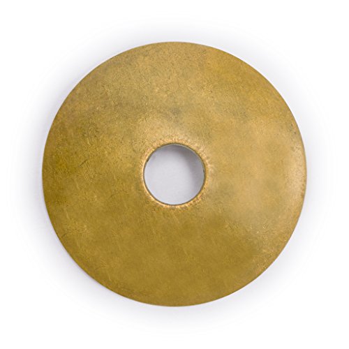 Hardware Philosophy Convex Round Brass Backplate Washers Hardware 1.1" - Set of 10