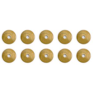 Hardware Philosophy Convex Round Brass Backplate Washers Hardware 1.1" - Set of 10