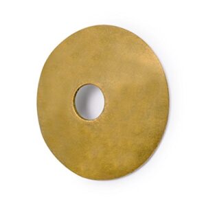 Hardware Philosophy Convex Round Brass Backplate Washers Hardware 1.1" - Set of 10