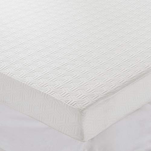 Sleep Philosophy Gel Infused Memory Foam Mattress Topper Luxurious, All Season Enhanced Bed Support, Queen, White Removable 3M Cover Scotchgard Moisture Wicking Cover