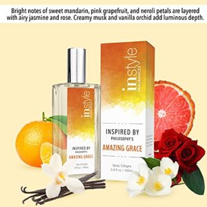 Instyle Fragrances | Inspired by Philosophy's Amazing Grace | Women’s Eau de Toilette | Vegan, Paraben Free, Phthalate Free | 3.4 Fluid Ounces