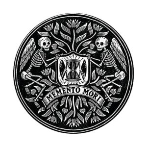 Memento Mori Stoicism Philosophy Skeleton Wings You'll Die PopSockets Swappable PopGrip