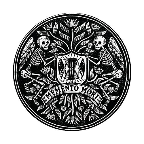 Memento Mori Stoicism Philosophy Skeleton Wings You'll Die PopSockets Swappable PopGrip