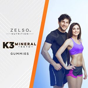 ZELSO K3 Mineral Keto Gummies Nutrition, The Original K3 Keto ACV Formula Pills Now in Gummy, Advanced Vitamins Plus Multivitamin, Men & Women Emily, 30 Day Supply