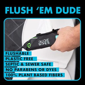 DUDE Wipes Flushable Wipes - 12 Pack, 576 Wipes - Unscented & Mint Chill Combo, Wet Wipes with Vitamin-E & Aloe for at-Home Use - Septic and Sewer Safe