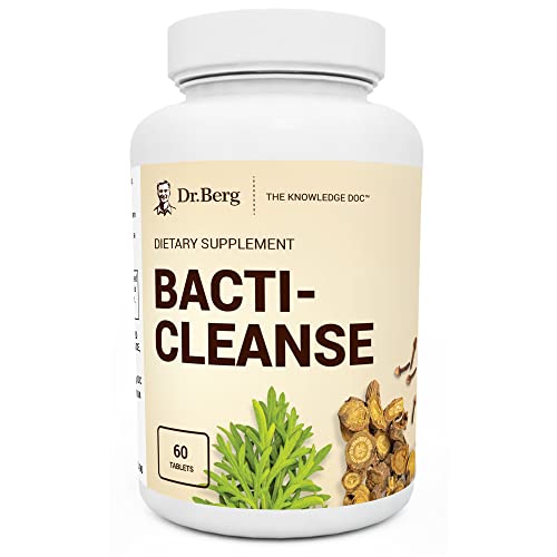 Dr. Berg's Bacti-Cleanse - 8in1 Immune Booster Supplements with Digestive and Inflammation Support Formula - Natural Phytonutrients Minerals and Rich in Antioxidants w/ Vitamin D3 & Zinc - 60 Capsules