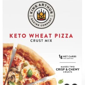 King Arthur Baking Keto Pizza Crust Mix, 1g Net Carbs Per Serving, Low Carb & Keto Friendly, 10.25 oz