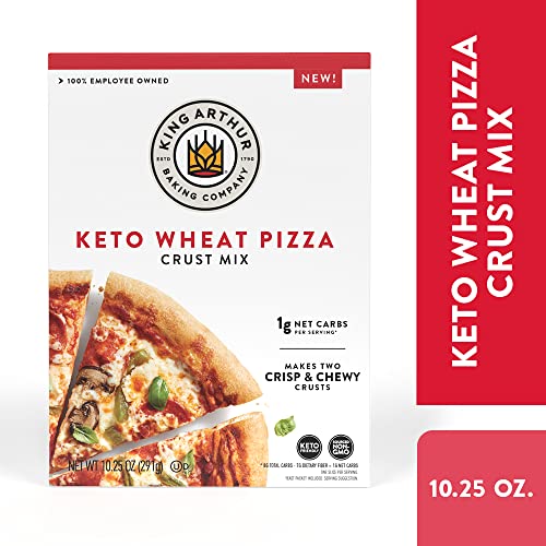 King Arthur Baking Keto Pizza Crust Mix, 1g Net Carbs Per Serving, Low Carb & Keto Friendly, 10.25 oz