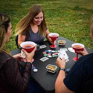 Red Cup Living Plastic Margarita Glasses, 15 oz Large Margarita Glasses | Red Cup Style Margarita Cups, BPA Free Giant Margarita Glass, Dishwasher Safe Drink Glasses | Perfect for Patio Parties, BBQ and Camping - Set of 1 ,Party Cups