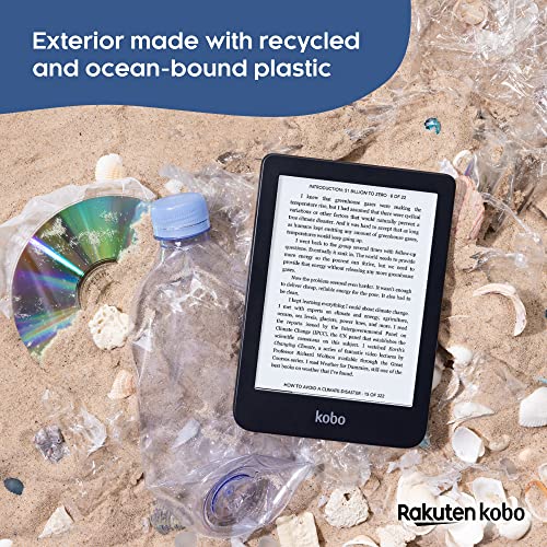 Kobo Clara 2E | eReader | Glare-Free 6” HD Touchscreen | ComfortLight PRO Blue Light Reduction | Adjustable Brightness | WiFi | 16GB of Storage | Carta E Ink Technology | Waterproof