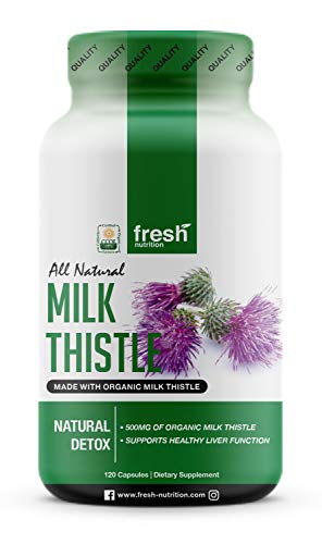 Milk Thistle Organic - 120 Servings of 2000mg - Strong – 4 Month Supply – CCOF Organic - Silymarin Thisilyn Seed Standardized Extract 4:1 Capsules - Made in The USA