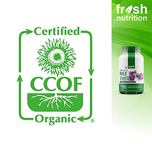 Milk Thistle Organic - 120 Servings of 2000mg - Strong – 4 Month Supply – CCOF Organic - Silymarin Thisilyn Seed Standardized Extract 4:1 Capsules - Made in The USA