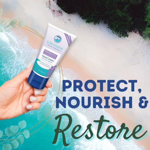 Lavender Mint Prebiotic Intensive Repair Hand Cream | Hydrate, Protect & Moisturize Daily with Antioxidant Rich Reef Safe Natural and Paraben Free Moisturizing Hand Cream | 3 Fl oz by Stream2Sea