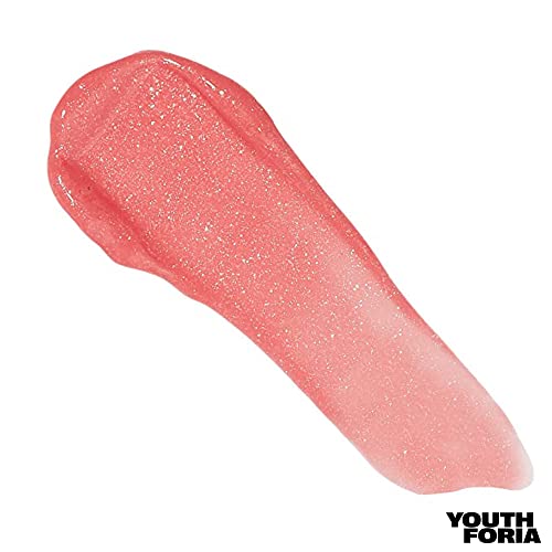 Youthforia Dewy Gloss, Hydrating & Nourishing Tinted Lip Oil For High Shine, Reduces Appearance Of Dry Lips, Vegan & Cruelty-Free, Coral Fixation