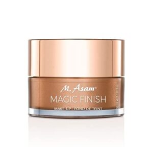 m. asam magic finish make-up mousse – 4in1 primer, foundation, concealer & powder with buildable coverage, adapts to light & medium skin tones, leaves skin looking flawless, 1.01 fl oz