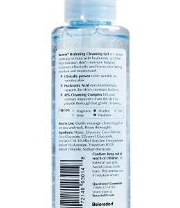 Eucerin Hydrating Cleansing Gel, Daily Facial Cleanser Formulated with Hyaluronic Acid, 6.8 Fl Oz